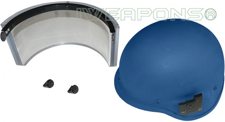 IWEAPONS® IDF Bulletproof Helmet with Ballistic Visor IIIA / 3A – Blue ...