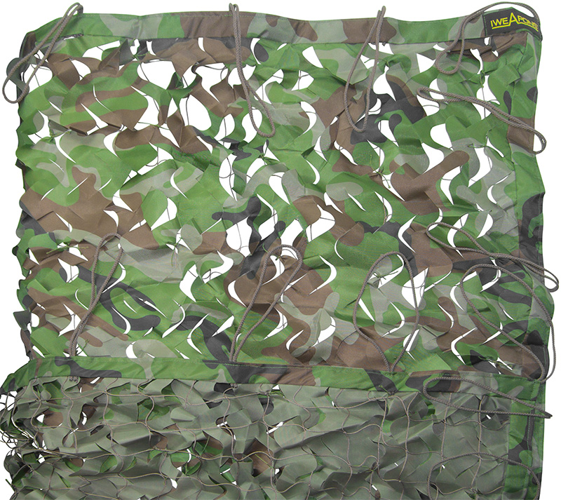IWEAPONS® Woodland Camouflage Mesh Netting – 3Mx1.5M / 10x5ft – IWEAPONS®