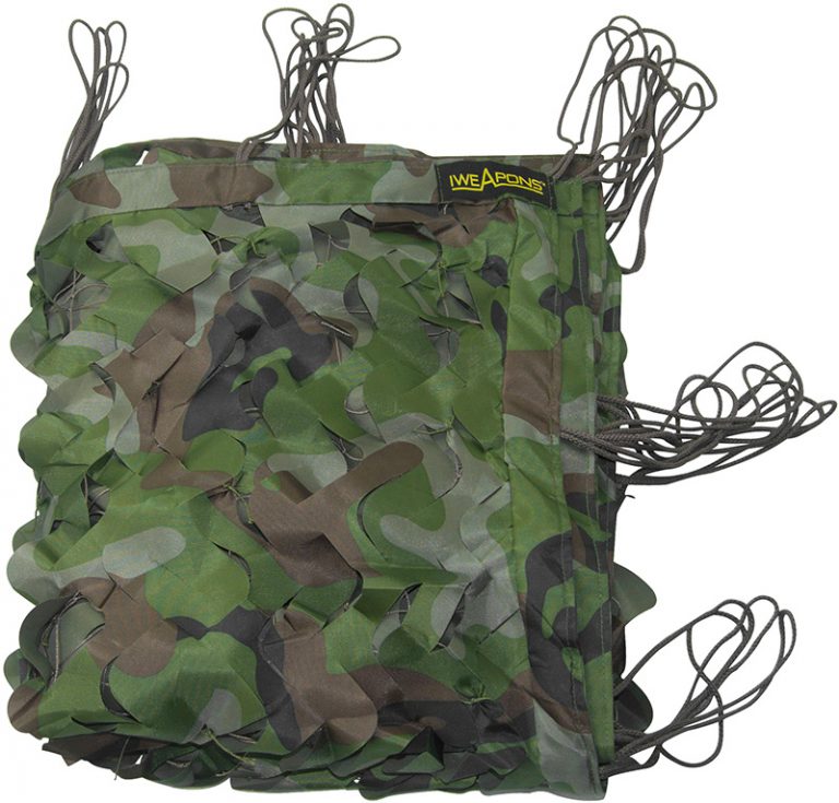 IWEAPONS® Woodland Camouflage Mesh Netting – 3Mx1.5M / 10x5ft – IWEAPONS®