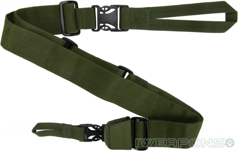 IWEAPONS® IDF 3-Point Rifle Sling Quick Release Gun Sling – Green ...
