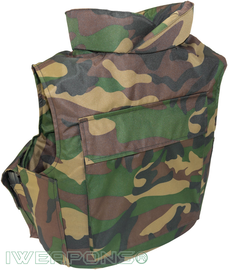 IWEAPONS® Delta Camo Bulletproof Vest IIIA with 2 Mag Pouches – IWEAPONS®