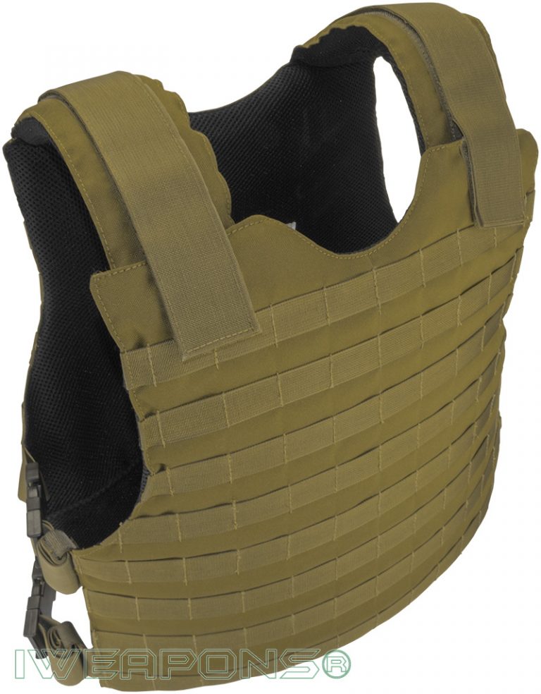 IWEAPONS® MOLLE Concealed Bulletproof Vest IIIA / 3A – Tan – IWEAPONS®